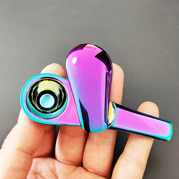 NEW Colorful Portable Metal Ferromagnetic Spoon Herb Tobacco Smoking ...