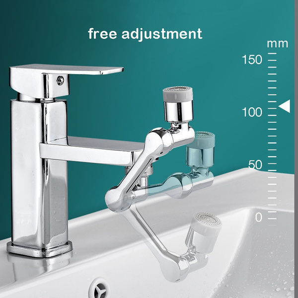 1080 Degree Rotatable Extension Faucet Sprayer Head Universal Bathroom ...