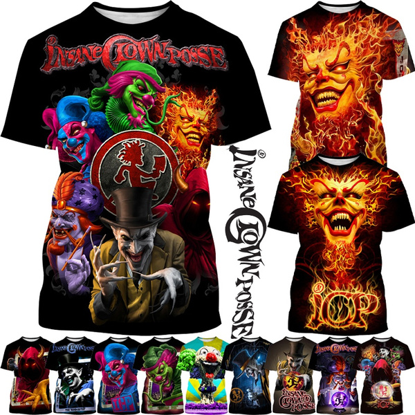Hot Sale 3D Insane Clown Posse Icp Print T-Shirt Personality Juggalo ...