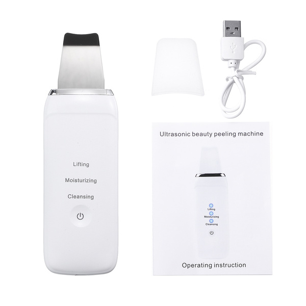 Ultrasonic Face Exfoliator Skin Scrubber Spatula Shovel Blackhead ...