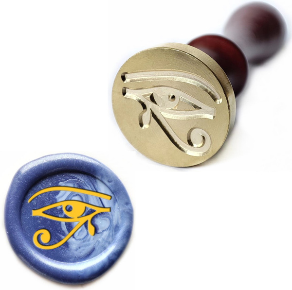 Eye of Horus Egypt Protection Sealing Wax Stamp with Wooden Hilt ...