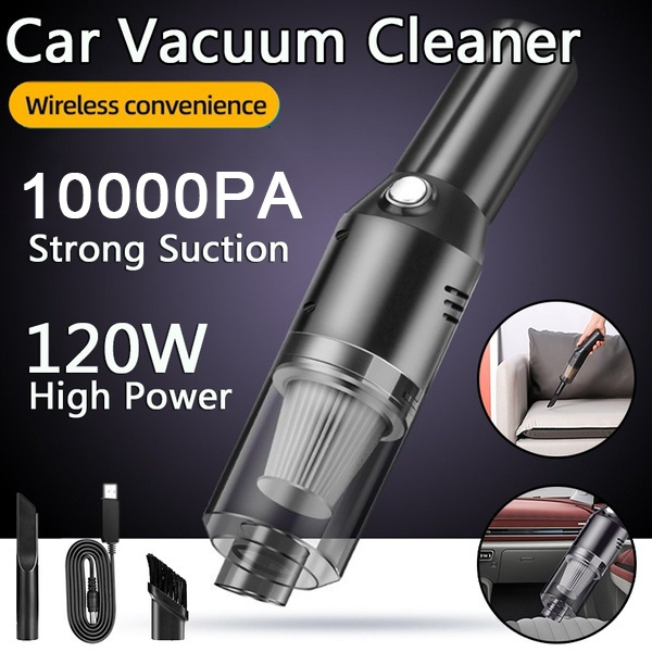 Wireless Car Vacuum Cleaner 120w 10000pa Cordless Air Blower Handheld