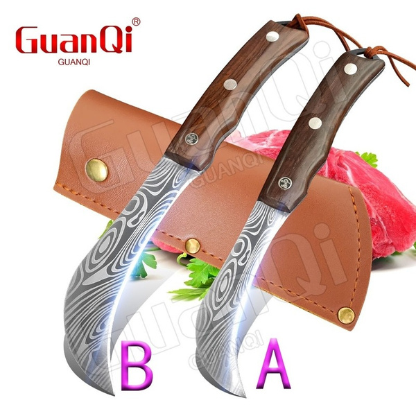 Kitchen Knife Forged Small Scimitar Boning Knife Portable Meat Cleaver ...