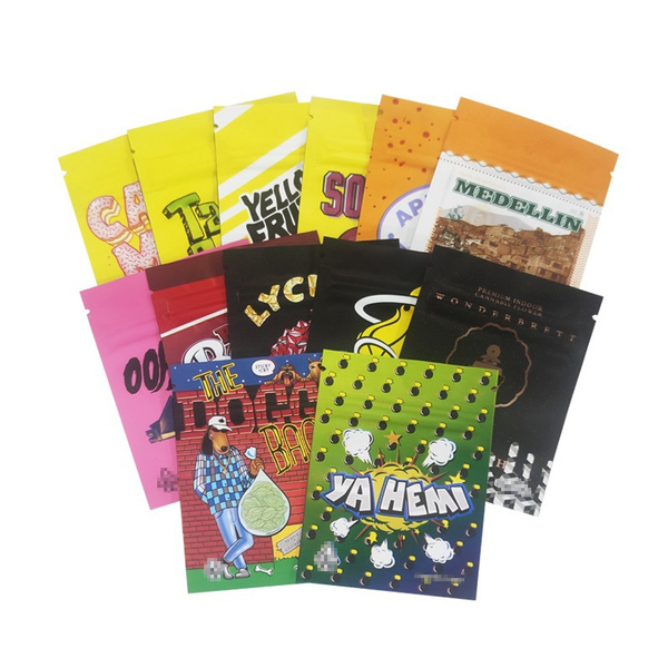 100Pcs 1g Mylar Bag Resealable Smell-proof Aluminum Foil Zip Lock Pouch ...