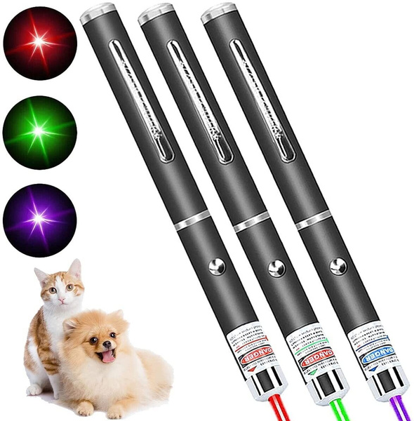 3 Packs Laser Pointer Pen Green Blue Red Light Visible Beam Lazer For ...