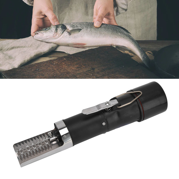 Electric Fish Scraper Handheld Design 6 Cutter Wheel Button Switch ...