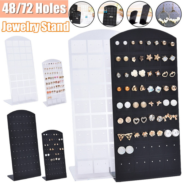 Acrylic Earring Ear Studs Holder Jewellery Display Rack Earrings ...