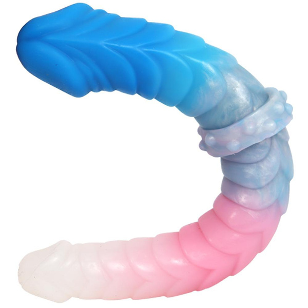 Dildo Duplo Double Head Silicone Dildo Scaly Massage Stick Sex Toys For