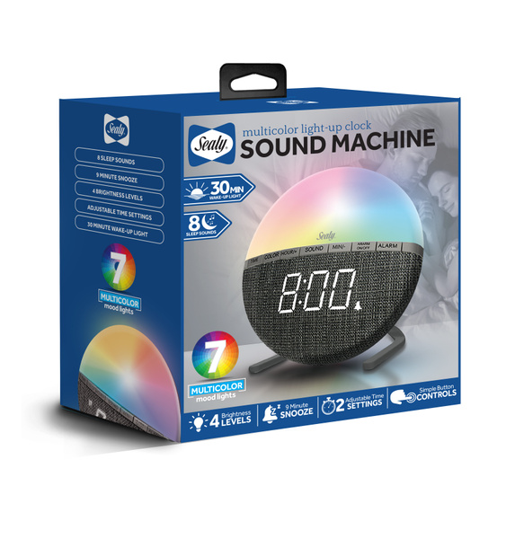Sealy LED Fabric Wake-Up Clock and Sound Machine (SN-112) | Wish