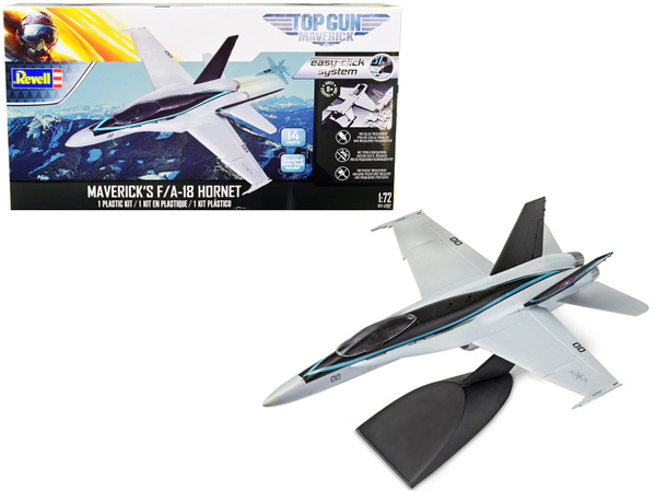 Level 2 Easy-Click Model Kit Maverick's F/A-18 Hornet Jet "Top Gun ...