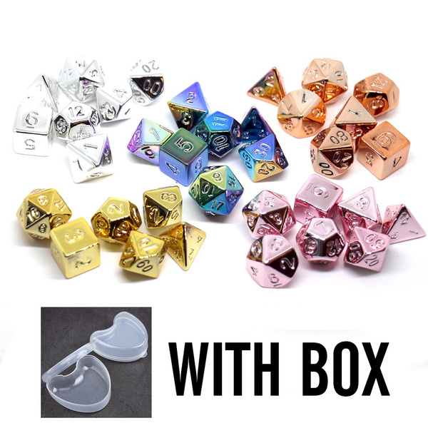 Electroplate DND Dice Set Polyhedral Table Game Dice for Dungeons and ...