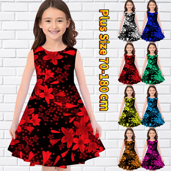 Kids Elegant Fresh Fashion Pack Hip Crew Neck Long Skirt Little Girls ...