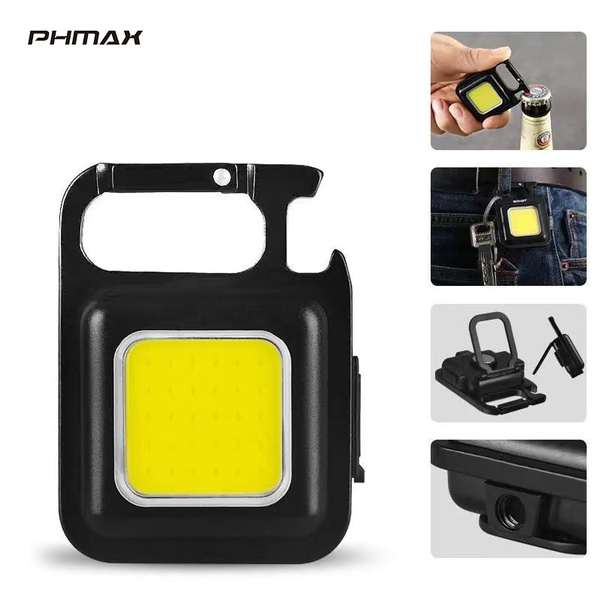 PHMAX Portable USB Rechargeable COB Light Multifunctional Mini ...