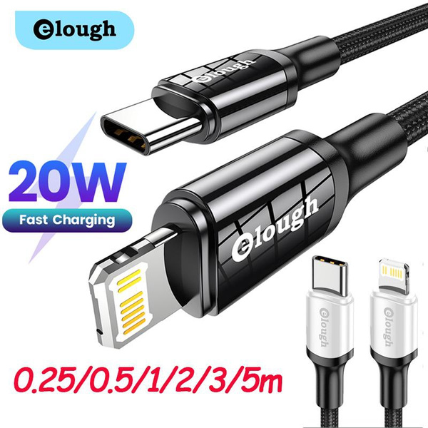 Elough USB C To IOS Cable Type C PD 20W Fast Charging Charge For IPhone ...