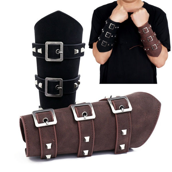 1 PC Cosplay Props Faux Leather Wide Bracer Lace Up Arm Armor Cuff ... 1 PC Cosplay Props Faux Leather Wide Bracer Lace Up Arm Armor Cuff ...