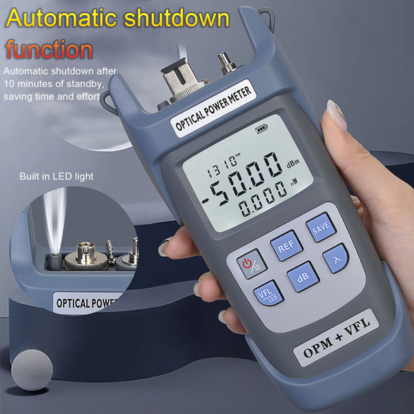 Fiber Optic Cable Tester Portable Optical Fiber Power Meter FC/SC/ST ...