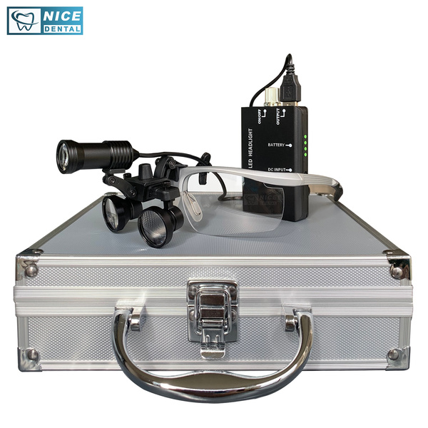 5W Headlamp Dental Loupes Magnifier Dental Lab Medical Loupes ...