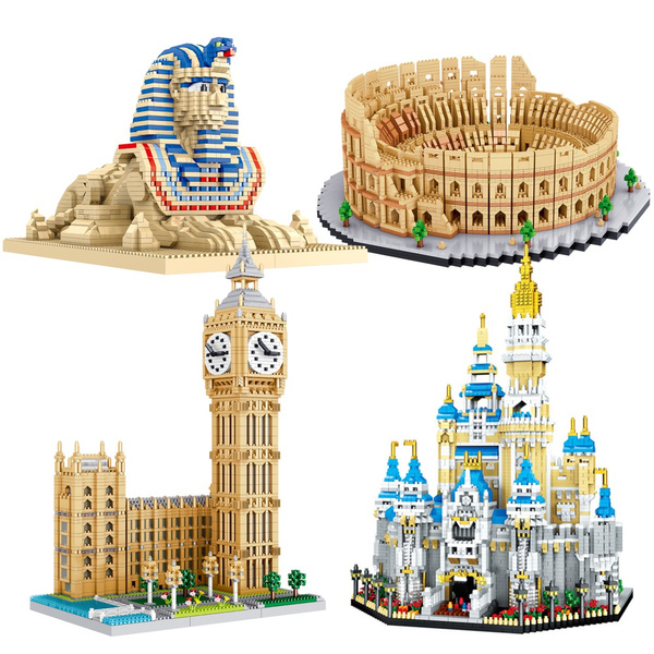 World Architecture Famous Building Blocks DIY 3D Puzzles Toys Diamond ...