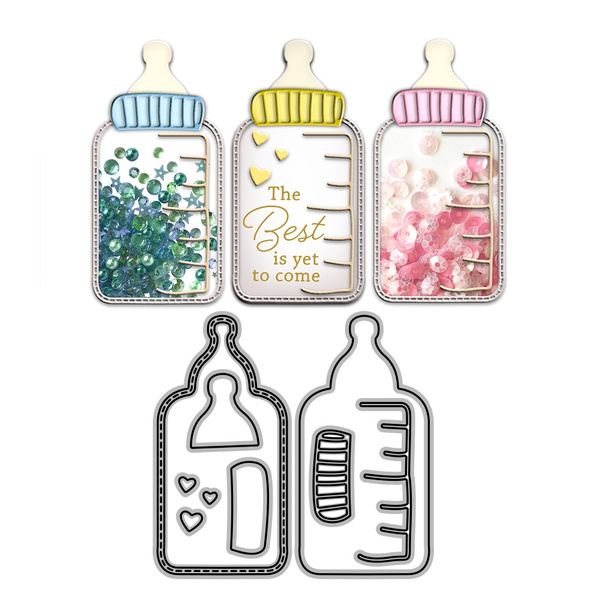 DIY Cut Dies Cute Baby Bottle Metal Cutting Die scrapbooking Embossed ...