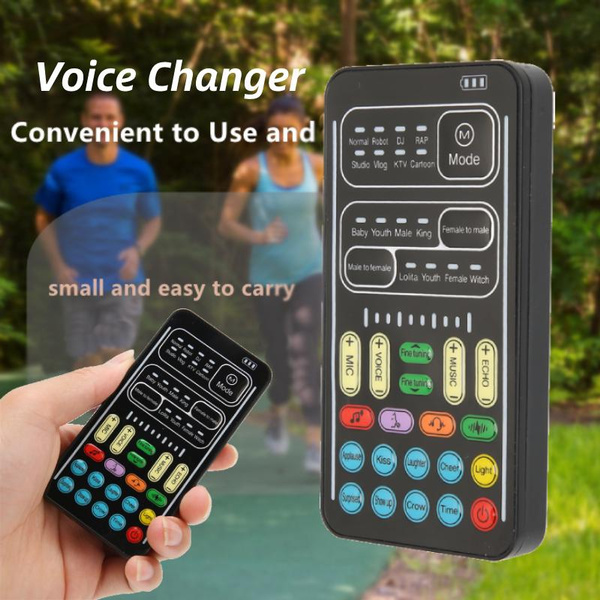 Portable Voice Changer, I9 Live Sound Card, Cool Lights Sound Board For ...