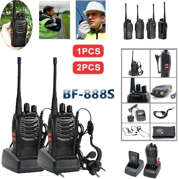 2PCS/1PCS 10KM Range Wireless Walkie-Talkie Talkie UHF 400-470MHz ...