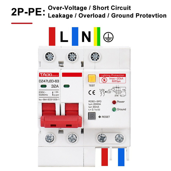 Residual Current Circuit Breaker Overload RCCB with Lightning ...