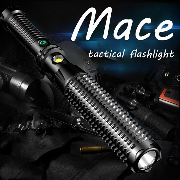 Baseball LED Electric Tactical Flashlight Rechargeable Retractable ...