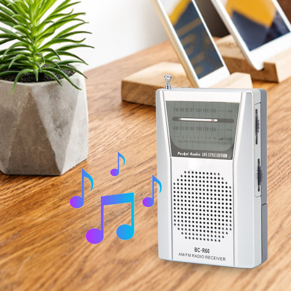 Portable AM FM Transistor Radio 5W Speaker Battery Operated Pocket ...