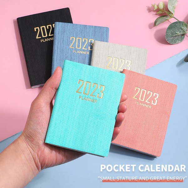 2023 A7 Mini Notebook 365 Days Portable Pocket Notepad Daily Weekly ...