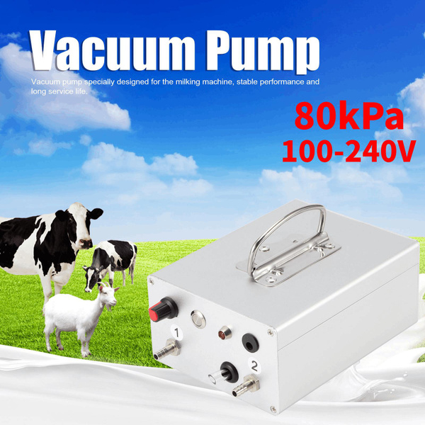 Cow Goat Milking Machine, 48W Large Suction Pulsation Charging Electric ...