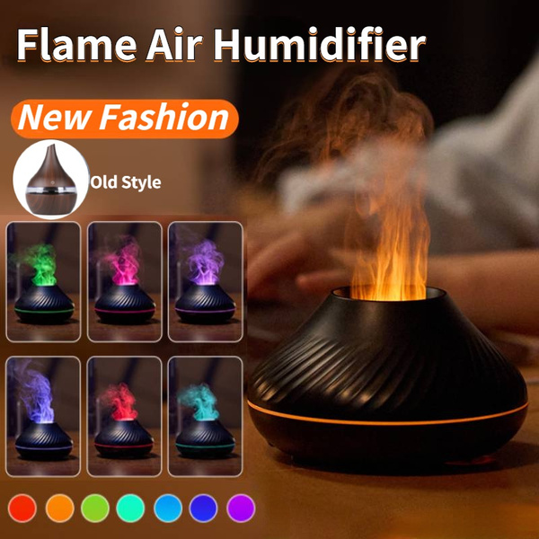 Colorful Flame Humidifier USB Car Aromatherapy Humidifiers Diffusers ...