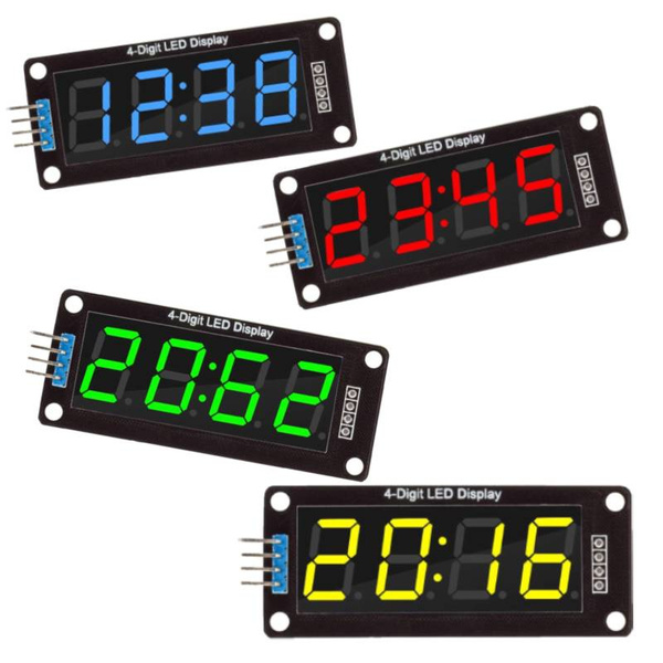 Led Display Tube Module 4 Digit 7 Segment Fits For Use Library Tm1637h Wish