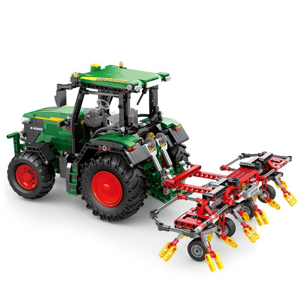 New 1828Pcs High Tech R Farm Agricultural Tractor Remote Control Moc ...