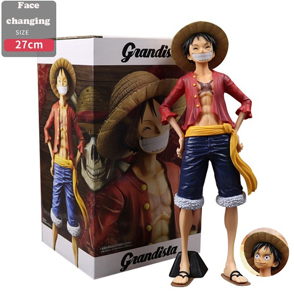 Anime One Piece The Grandline Men Monkey D Luffy Big Figure New with ...