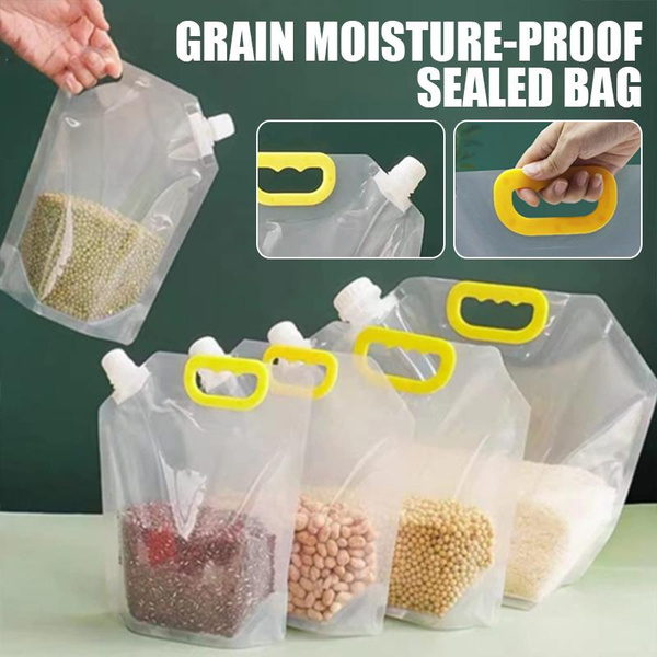 Grain Moisture-proof Sealed Bag Transparent Grain Storage Suction Bags ...