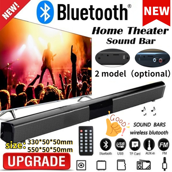 TV Soundbar Wired and Wireless Bluetooth Speaker Home Cinema Sound ...