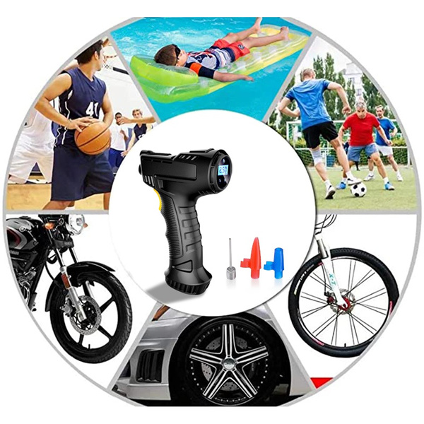 Car Air Compressor 120W Rechargeable Wireless Inflatable Pump Portable ...
