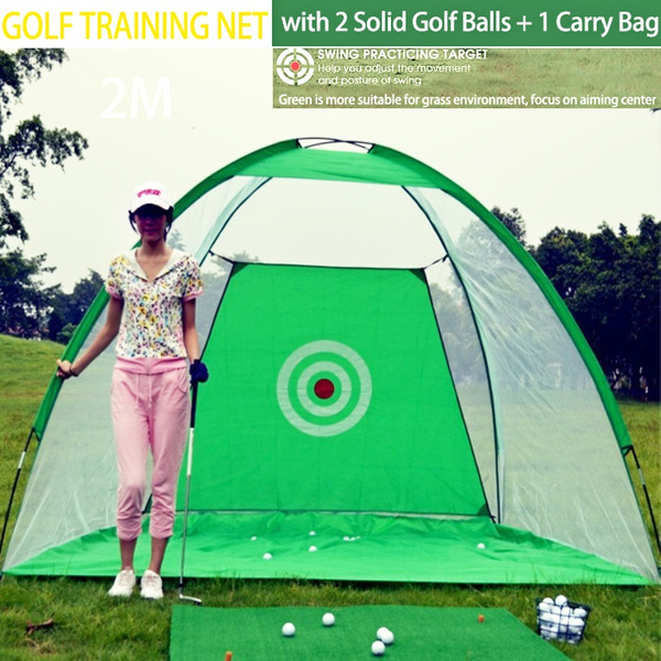 2M/1M Golf Training Network Hitting Net Portable Golf Backyard Driving ...