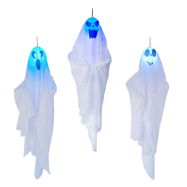 Halloween Ghost Hanging Decorations Halloween Hanging Light Up White ... Halloween Ghost Hanging Decorations Halloween Hanging Light Up White ...
