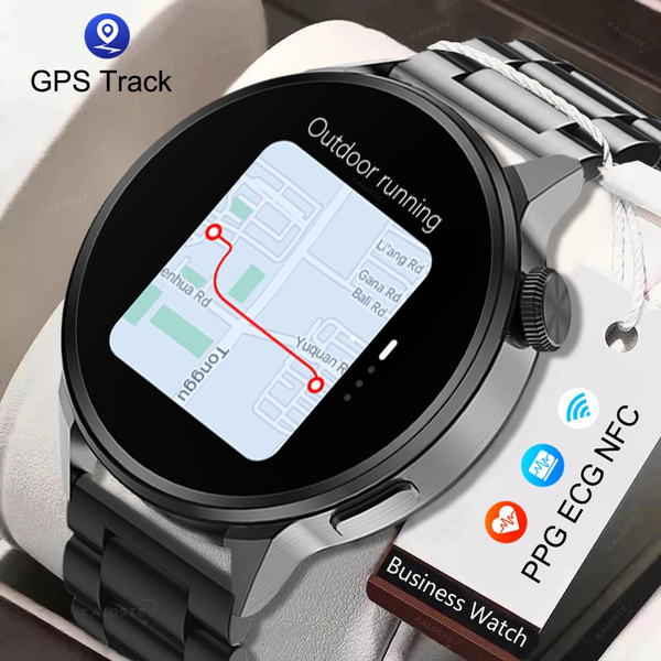 New NFC Smart Watch Men Bluetooth Call Sport GPS Track Smartwatch Women ...