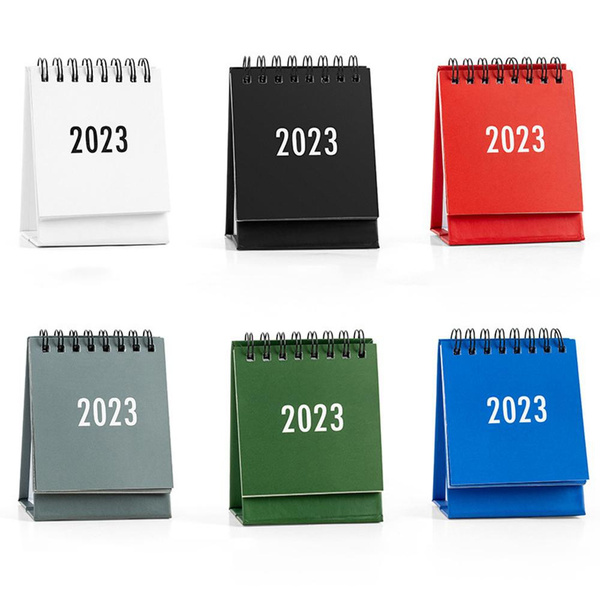Calendar Desk 2023 Small 2022 Standing Desktop Mini Office Monthly