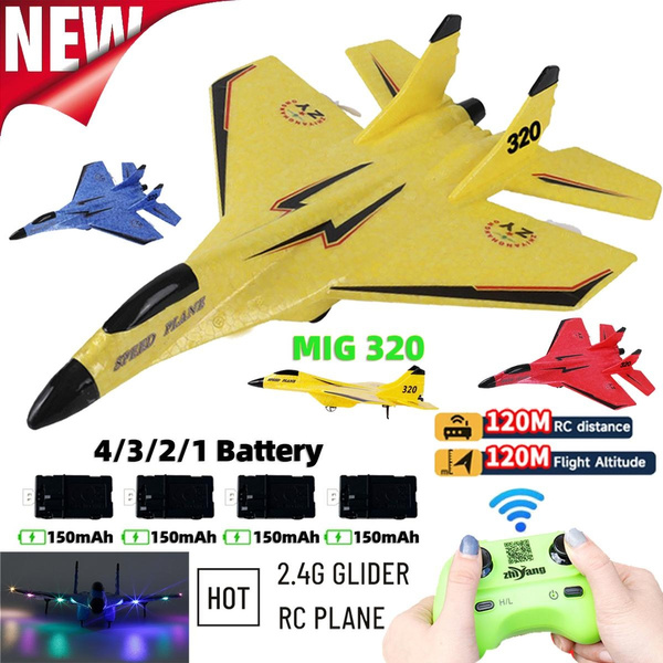 New MIG 320 Radio Control Airplane 2.4G Glider Fixed Wing Drone Hand ...