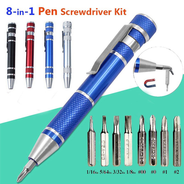 1 Set 8 In 1 Pocket Screwdriver Multifunctional Mini Screwdriver Set ...