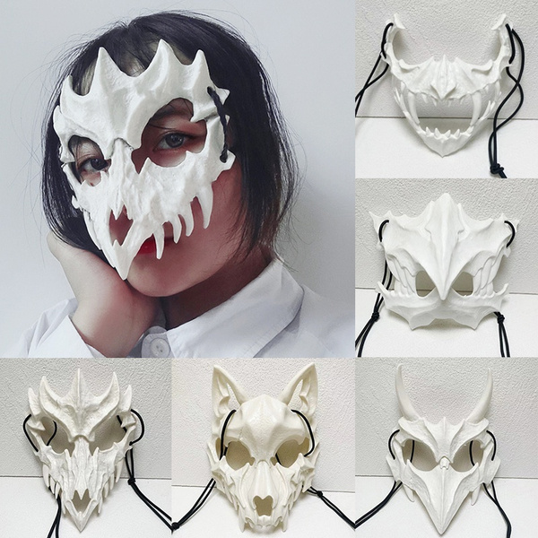 Halloween Demon Mask Cosplay Horror Halloween Costume Props Festival ...