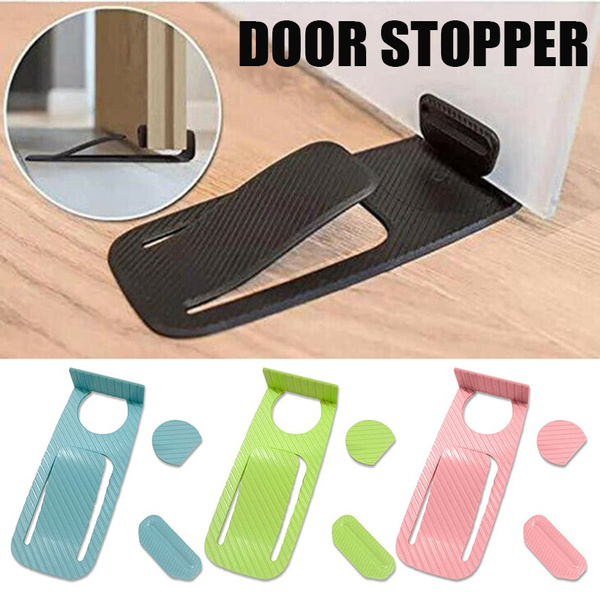 Door Innovative spring-loaded stopper secures your door Open door wedge ...