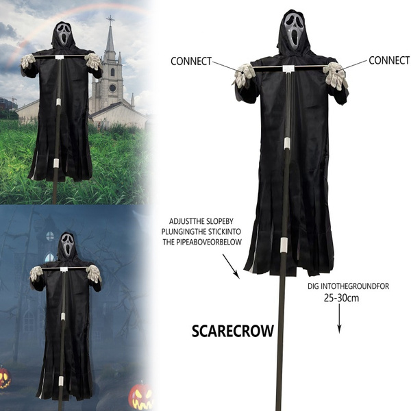 New Creative Terror Scarecrow Halloween Decoration Ghostface Scarecrow ...