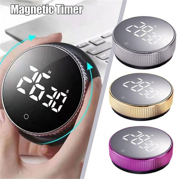 Magnetic LED Digital LCD Display Kitchen Cooking Shower Timer Training Stopwatch Alarm Clock ...