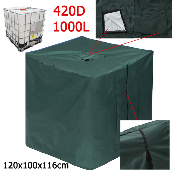 Container Cover Sun Rain Protective Hood With Zip For 1000L Rain Water ...