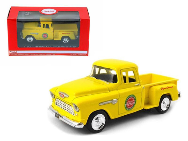 1955 Chevrolet Stepside Pickup Truck "Coca-Cola" Yellow 1/43 Diecast ...
