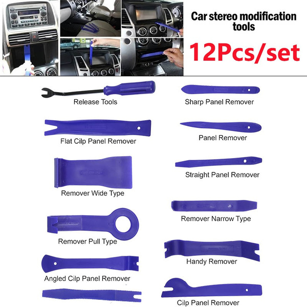 12pcs Car Hand Tool Car Disassembly Tools Set DVD Stereo Refit Kits ...